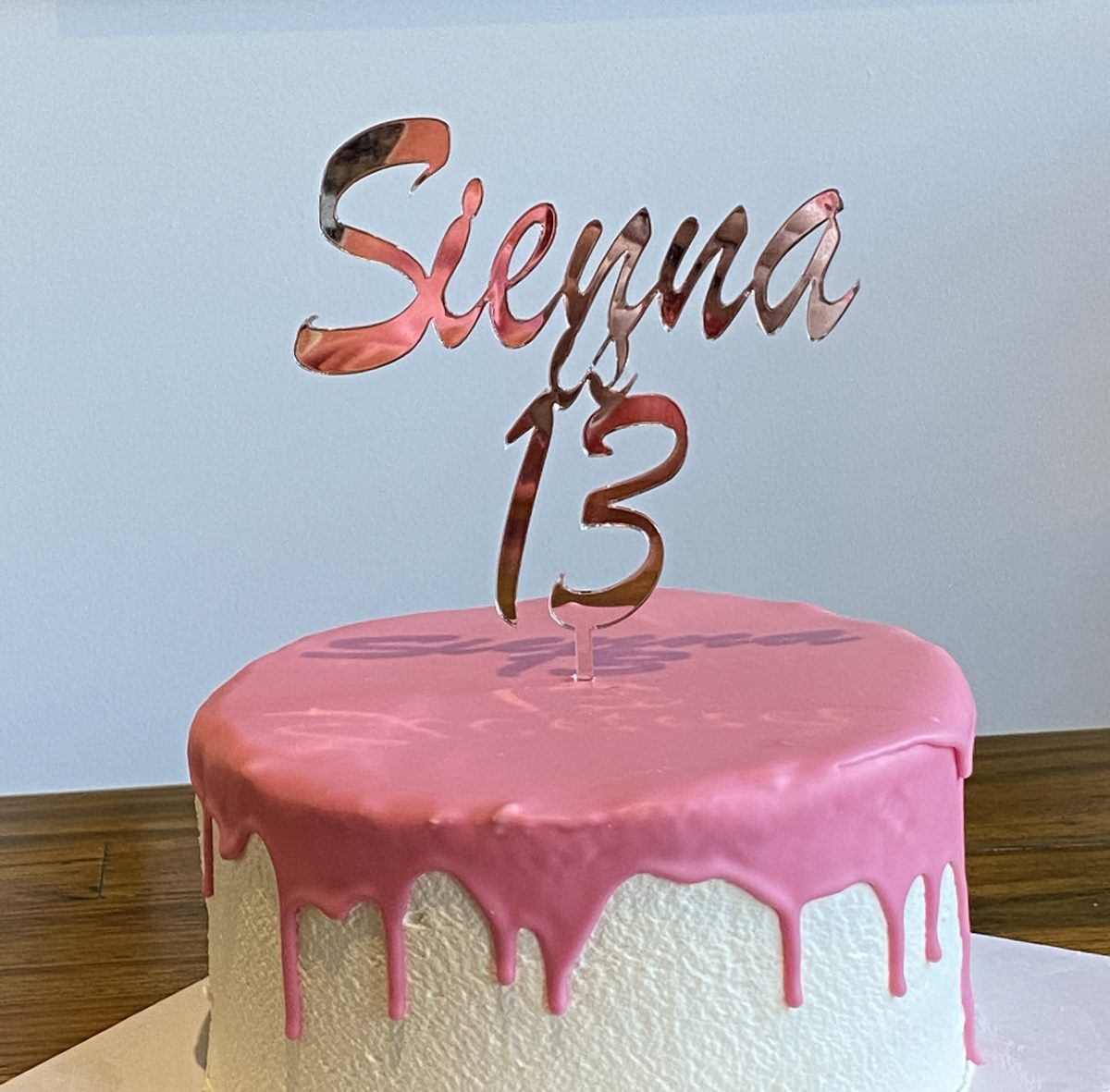Name And Age Cake Topper Custom Laser Creations Melbourne